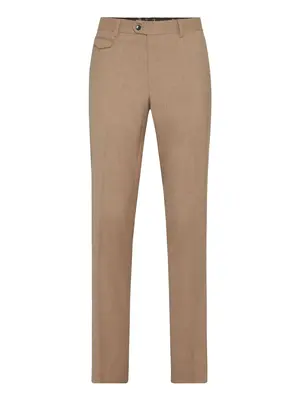 BILLIONAIRE Wool Slim-cut Chinos ""06 Beige""